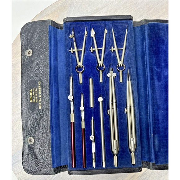 Minusa | Office | Vintage Minusa Drafting Compass Set American ...